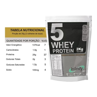 Whey Protein 5w infinity 2kg isolado concentrado e hidrolizado | Shopee ...