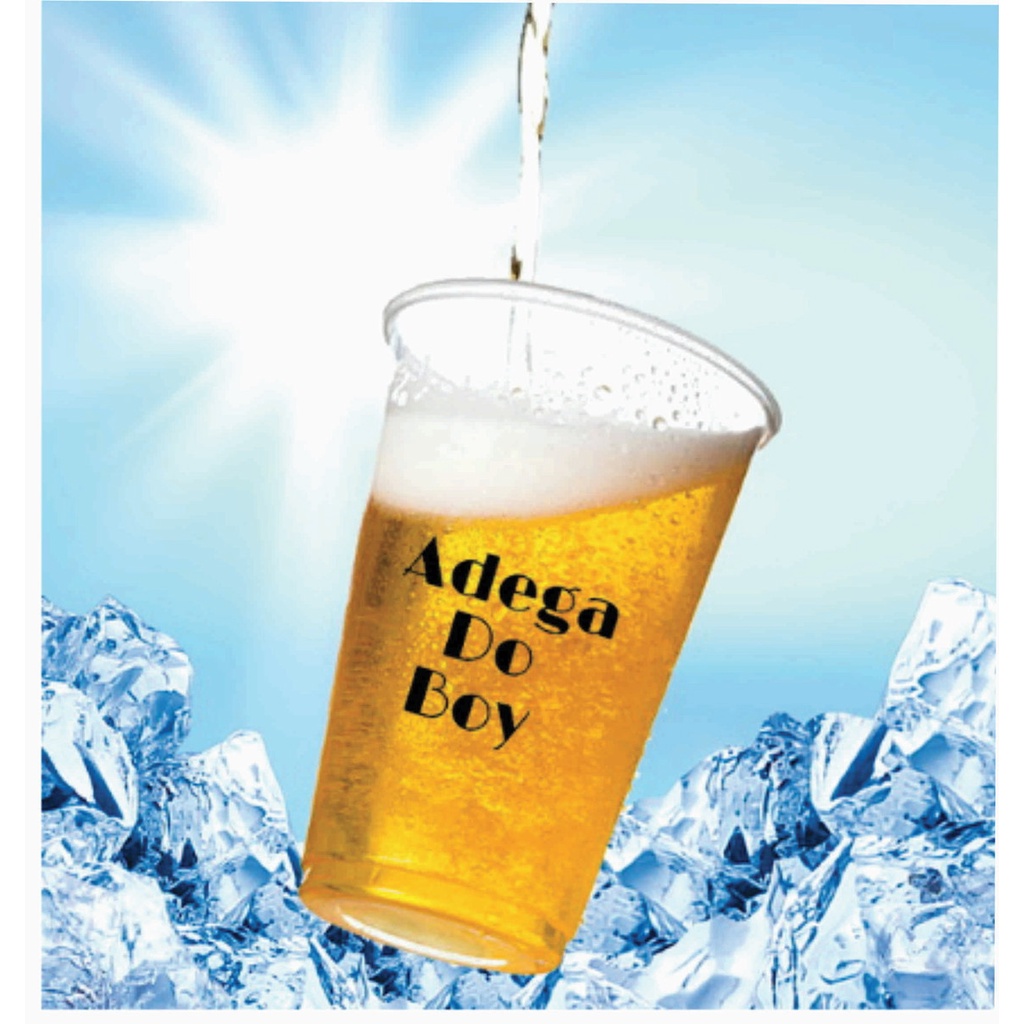 KIT 100 Copos Copão Disk Adega Descartável 770ml 700ml PERSONALIZADOS ...