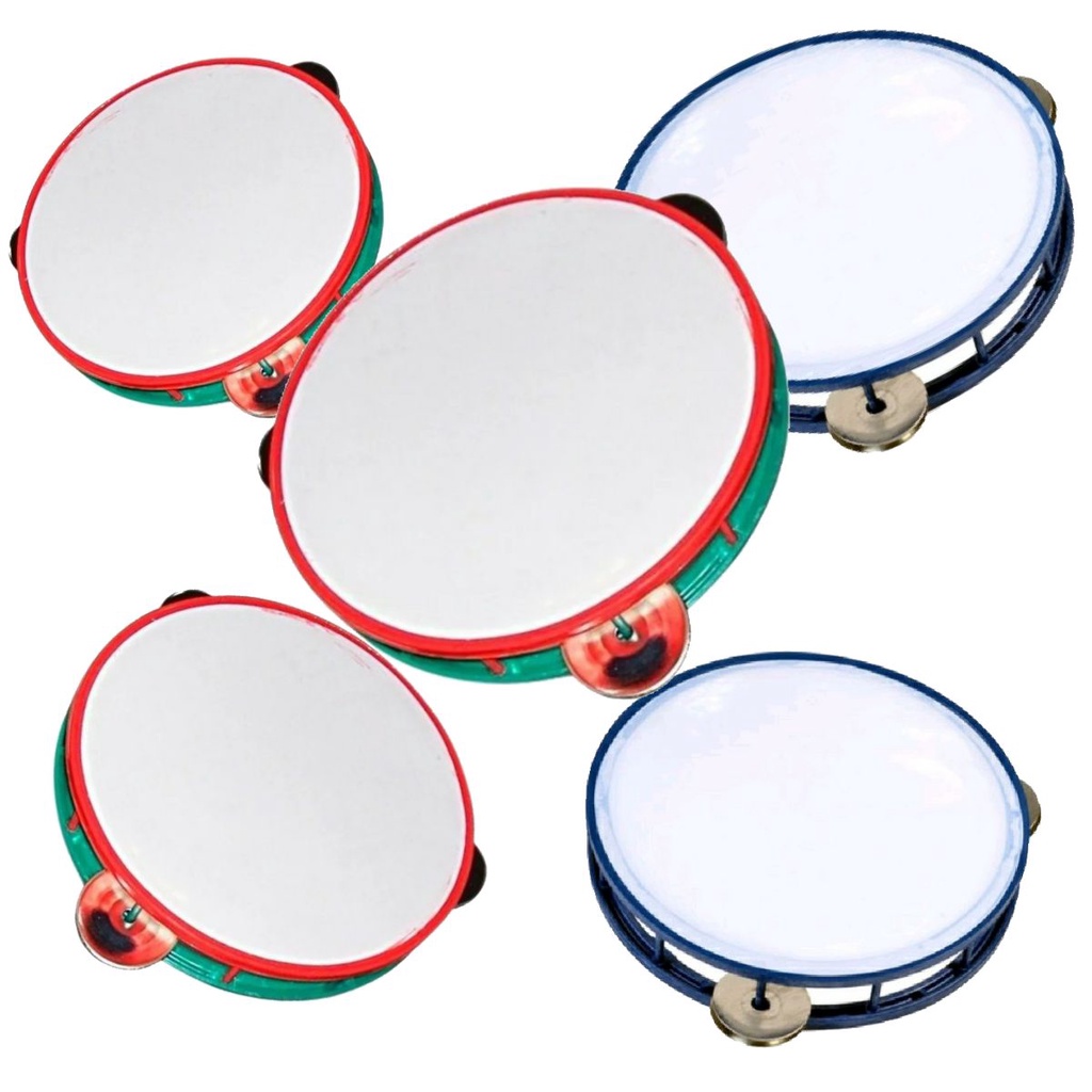 Kit 5 Pandeiro Infantil Atacado Instrumentos Educacionais Brinquedos ...