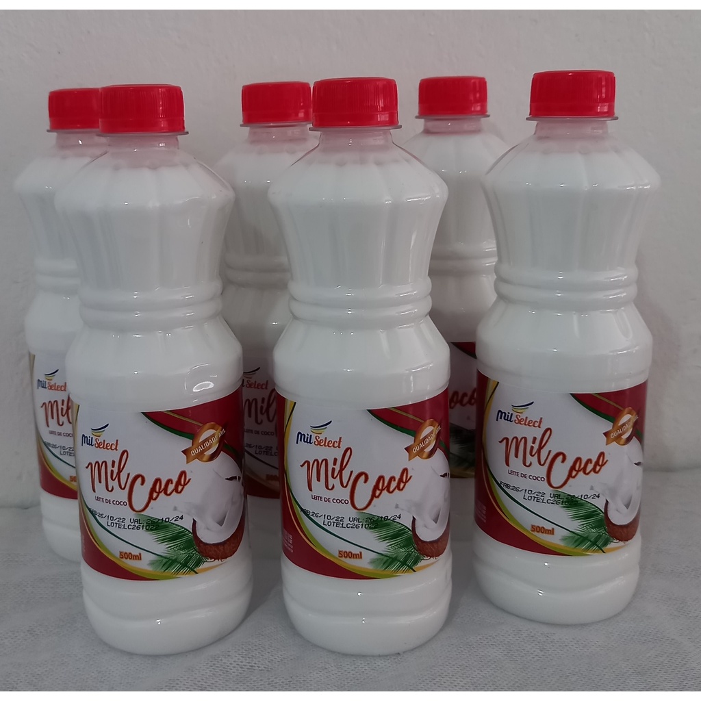 Leite de Coco Mil Select 500ml Kit com 6 unidades de 500ml | Shopee Brasil