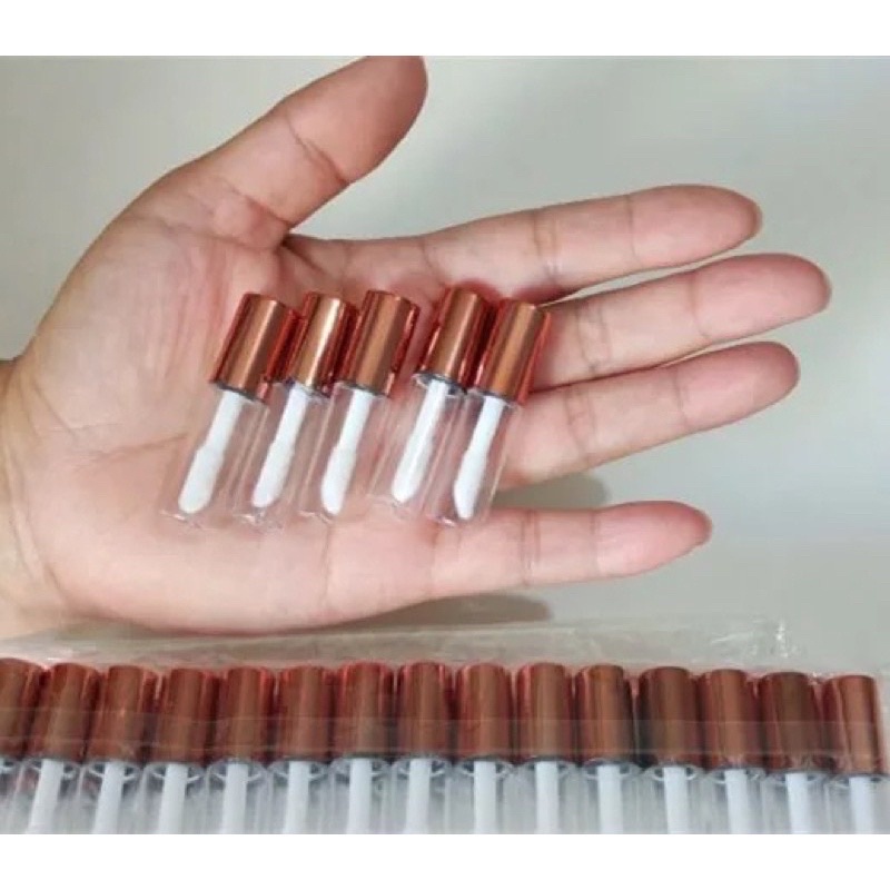 kit 5 Refil Frasco Gloss ou Amostra Batom mini tubo para amostra batom ...