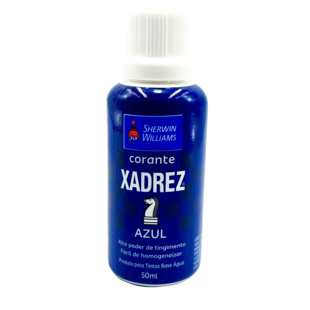Corante Liquido Xadrez Azul 50ml Sherwin Williams Para Tintas a Base D'agua Tingimentos Pigmento ...