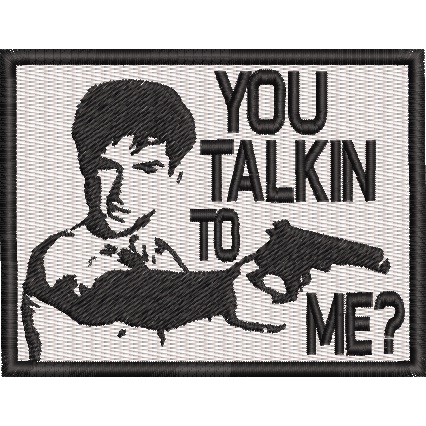 Patch bordado Taxi Driver You Talking to me? termocolante | Shopee Brasil