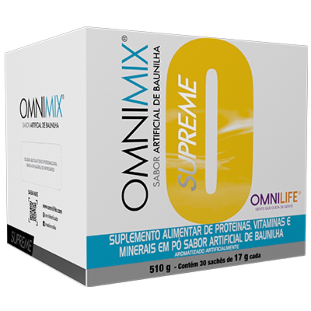 Omnimix Supreme - Mix rico em vitamina A, D, C, E, B1, B2, B3, B6, B9, B12, H auxiliam no ...