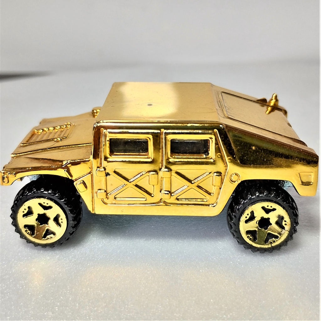 Hot Wheels 2007 Gold passeios Humvee Am General Corp Dourado Cromado ...