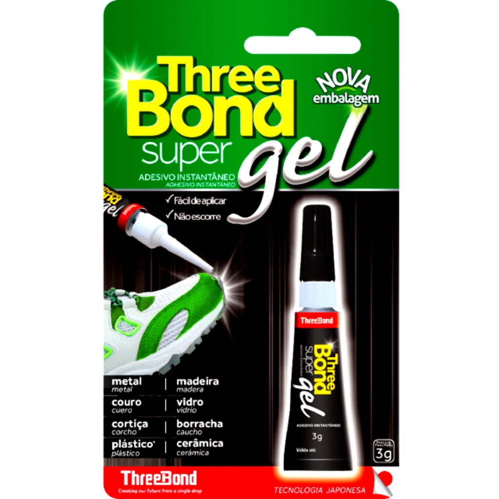 Super Bonder Power Flex Gel 3 Gr Cola Instantânea Multiuso Metal Vidro ...