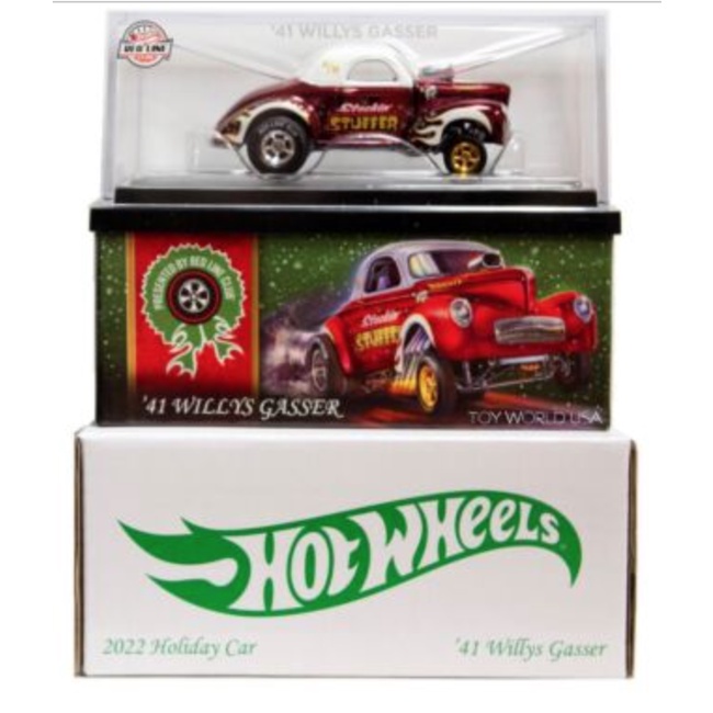 Hot Wheels RLC Exclusive ’41 Willys Gasser Holiday Car | Shopee Brasil
