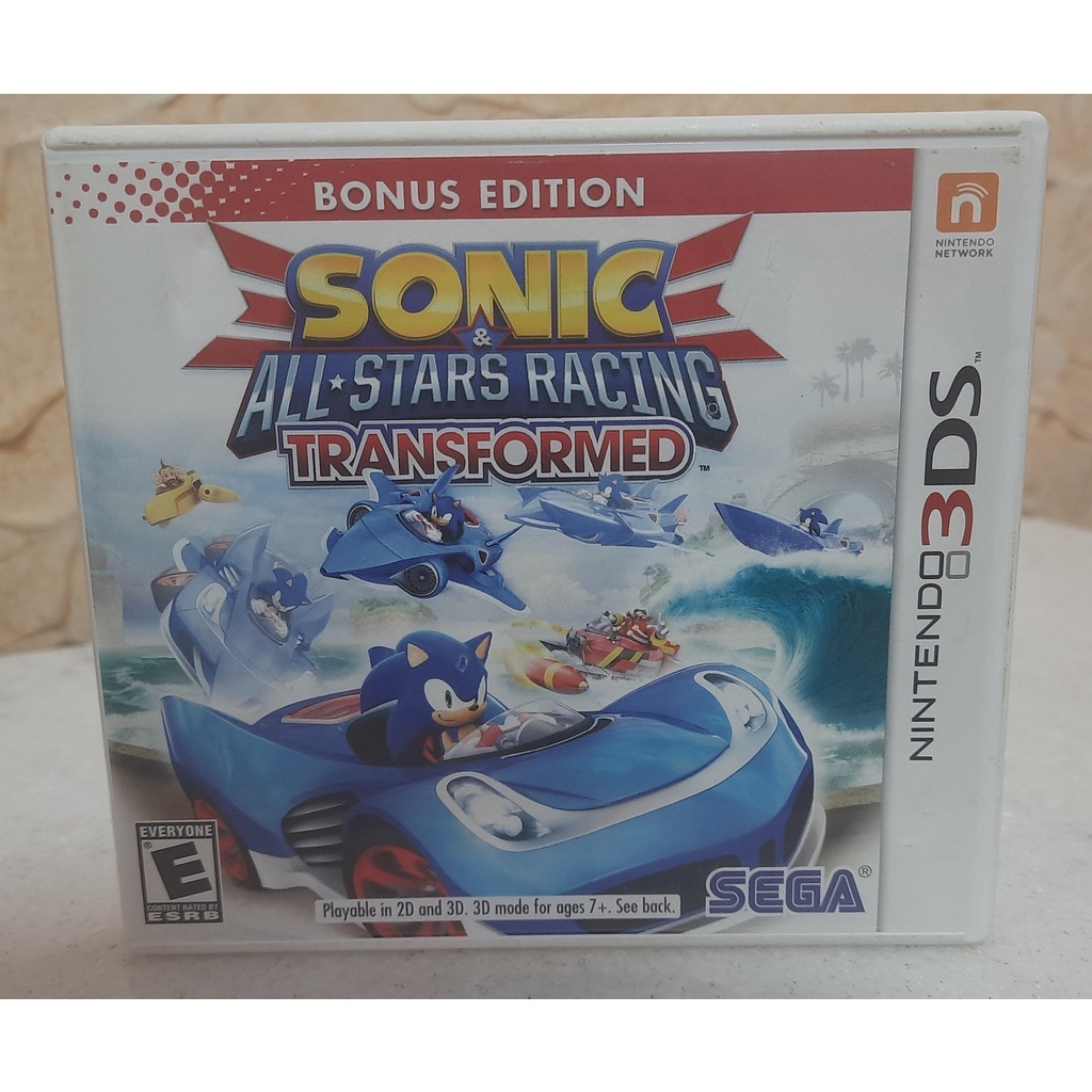 Sonic All Stars Racing Transformed - Nintendo 3DS | Shopee Brasil