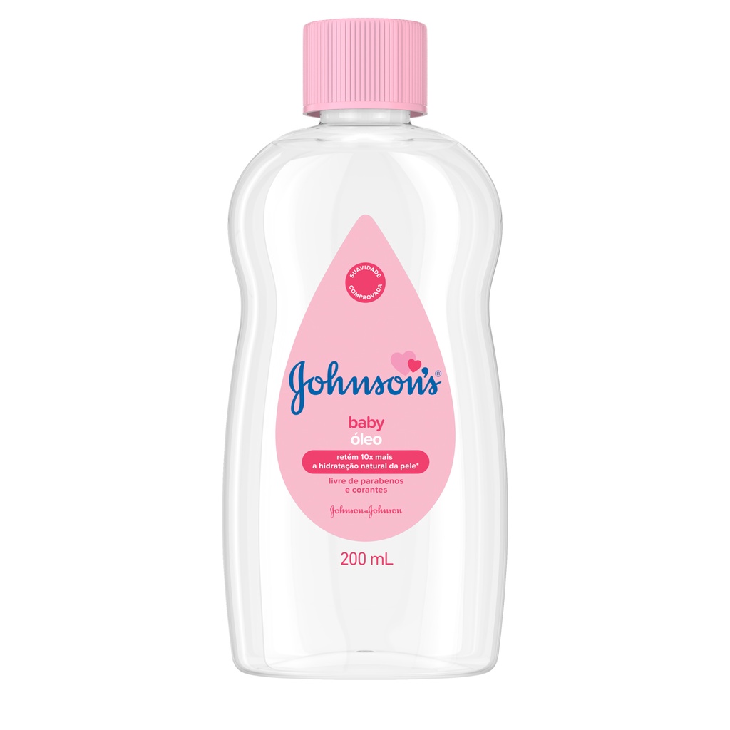 Óleo Johnson Baby 200ml (Embalagem Rosa). | Shopee Brasil