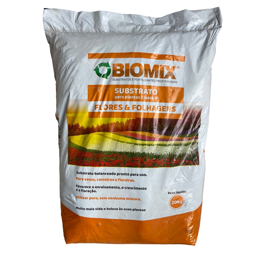 Substrato BIOMIX Flores e Folhagens 20Kg - "Classe A" - Pronto Uso ...