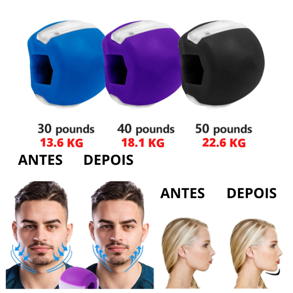 Mordedor Exercitador de Maxilar Modelador Facial e de Harmonização de ...