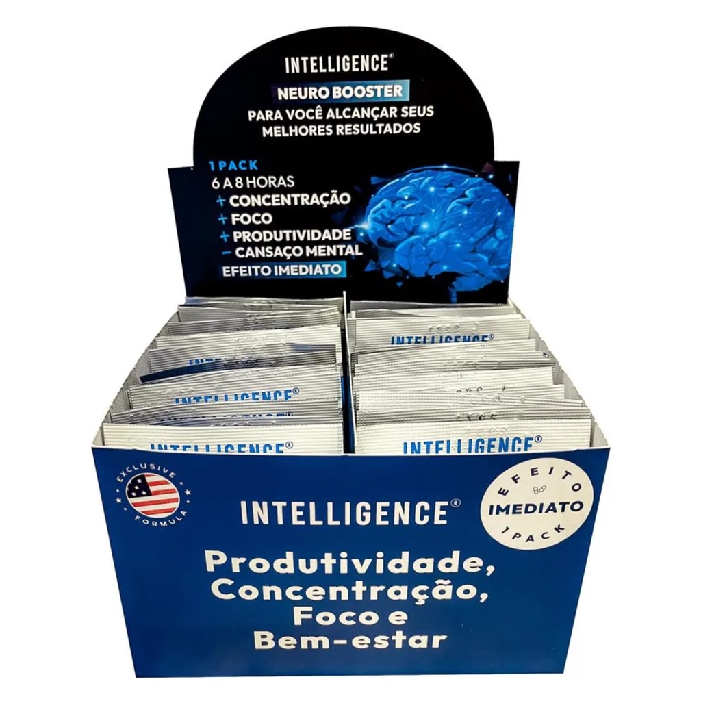 60 Capsulas Neuro Booster Intelligence , Produtividade , Concentração ...