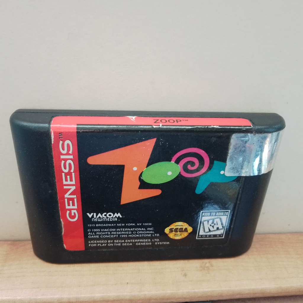 Jogo Zoop Sega Mega Drive Genesis Original | Shopee Brasil
