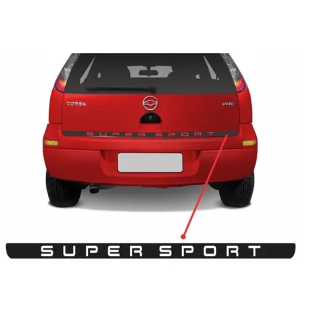 Adesivo Compatível Corsa Super Sport Faixa Tampa | Shopee Brasil