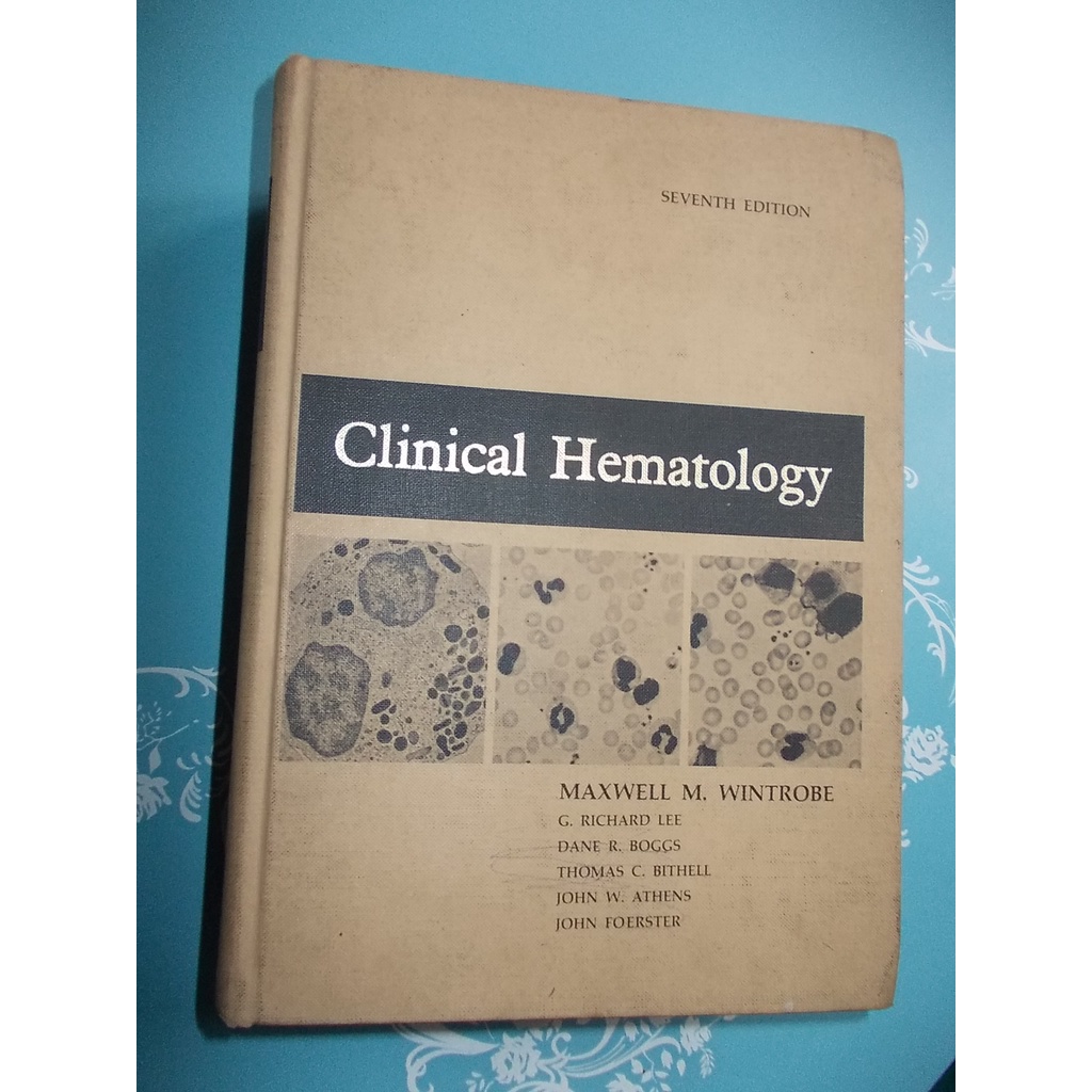 Clinical Hematology Hematologia Clínica. Maxwell M.wintrobe (Verificar ...