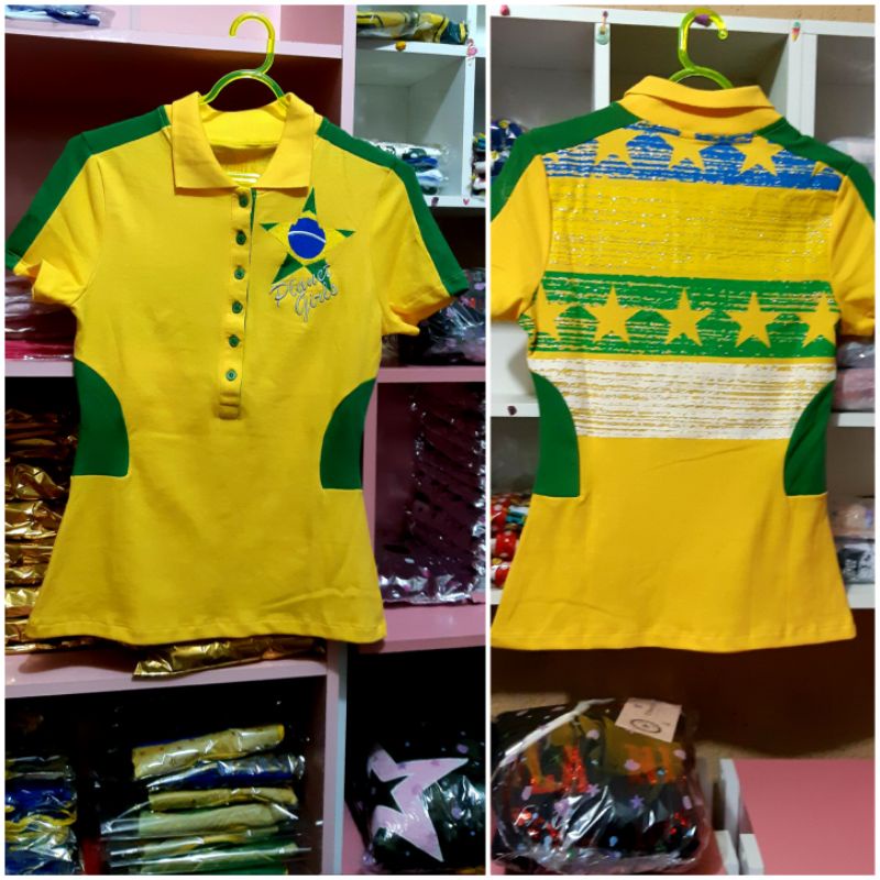 Camisa Polo Planet Girls países ORIGINAL | Shopee Brasil
