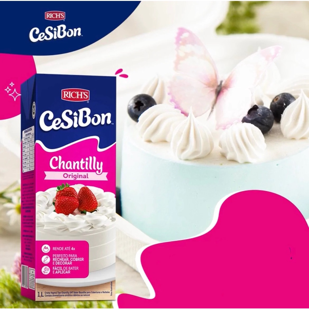 Creme Chantilly Cesibon 1L Rich's | Shopee Brasil