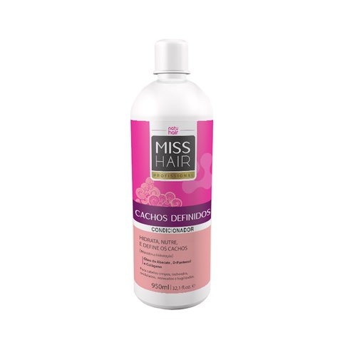Condicionador Cachos Definidos Miss Hair 950ml | Shopee Brasil