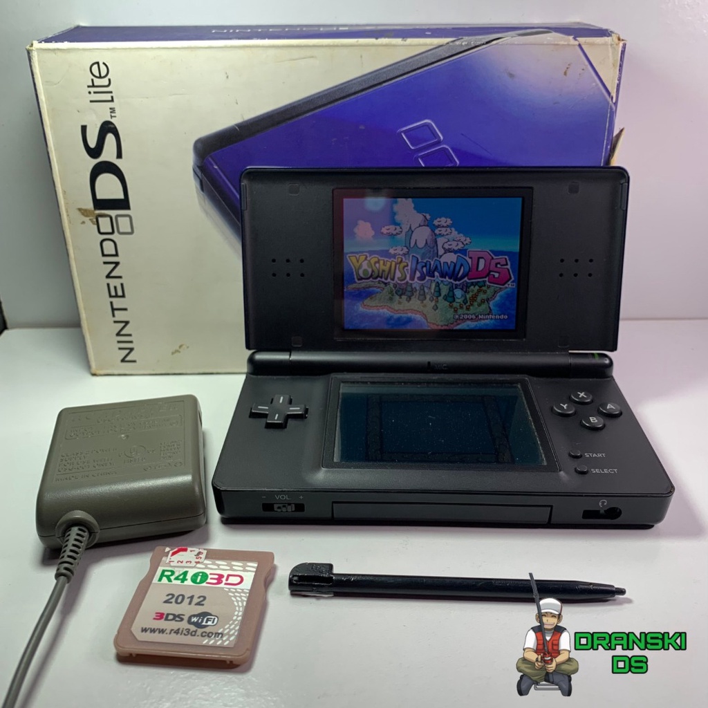 Nintendo DS Lite Azul + R4 4GB Com Muitos Jogos | Shopee Brasil