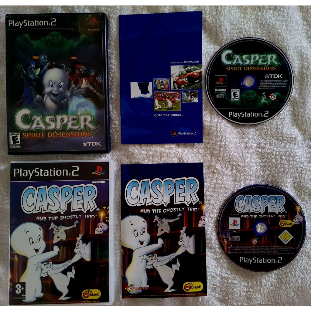 Playstation 2 Casper Spirit Dimension + Ghostly Trio | Shopee Brasil