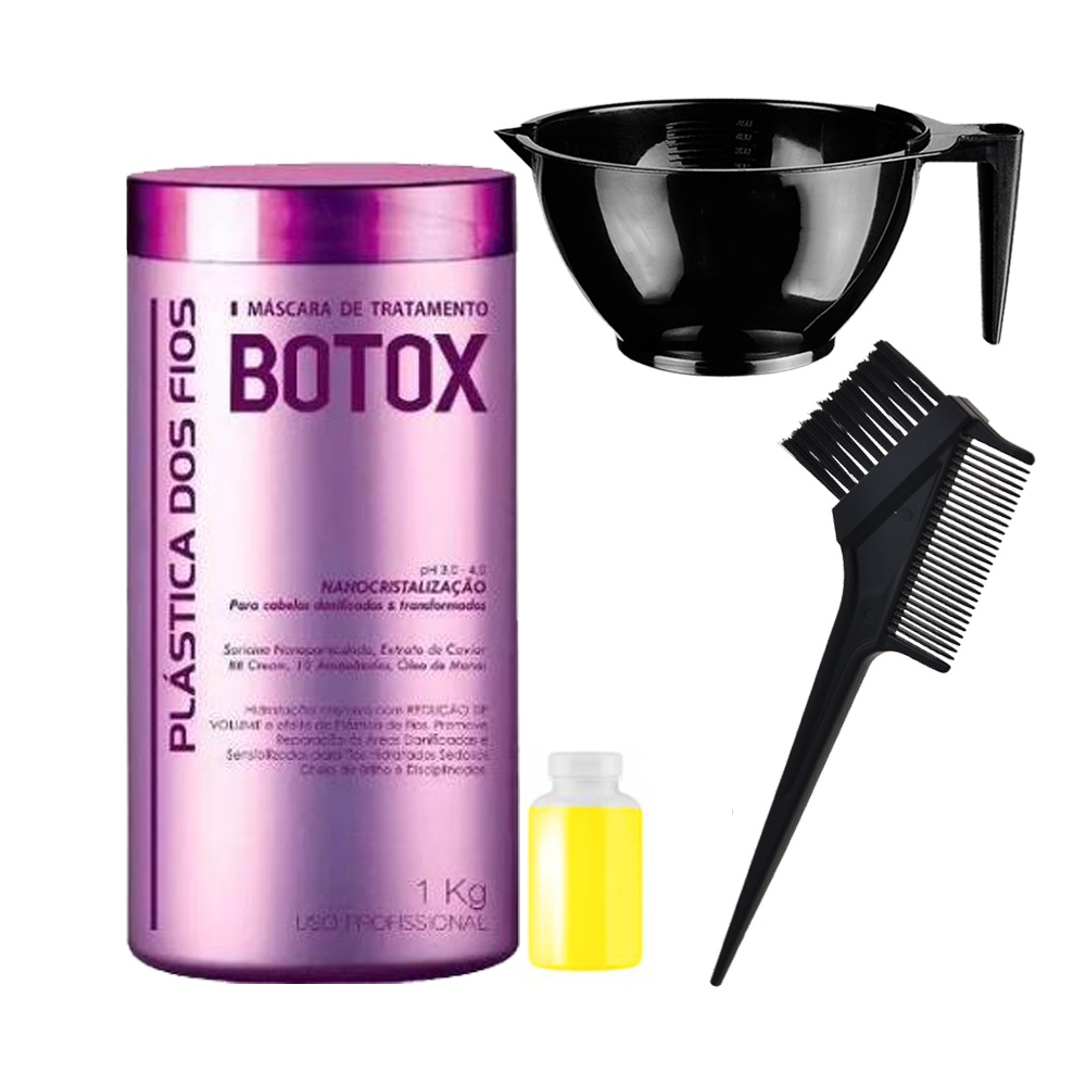 Botox Plásticas dos Fios Alisamento e Redução de Volume capilar 1k ...