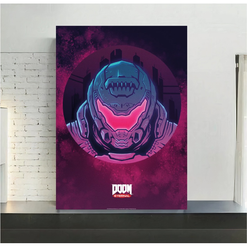 Quadro de mdf poster sem moldura, Jogo, Doom | Shopee Brasil