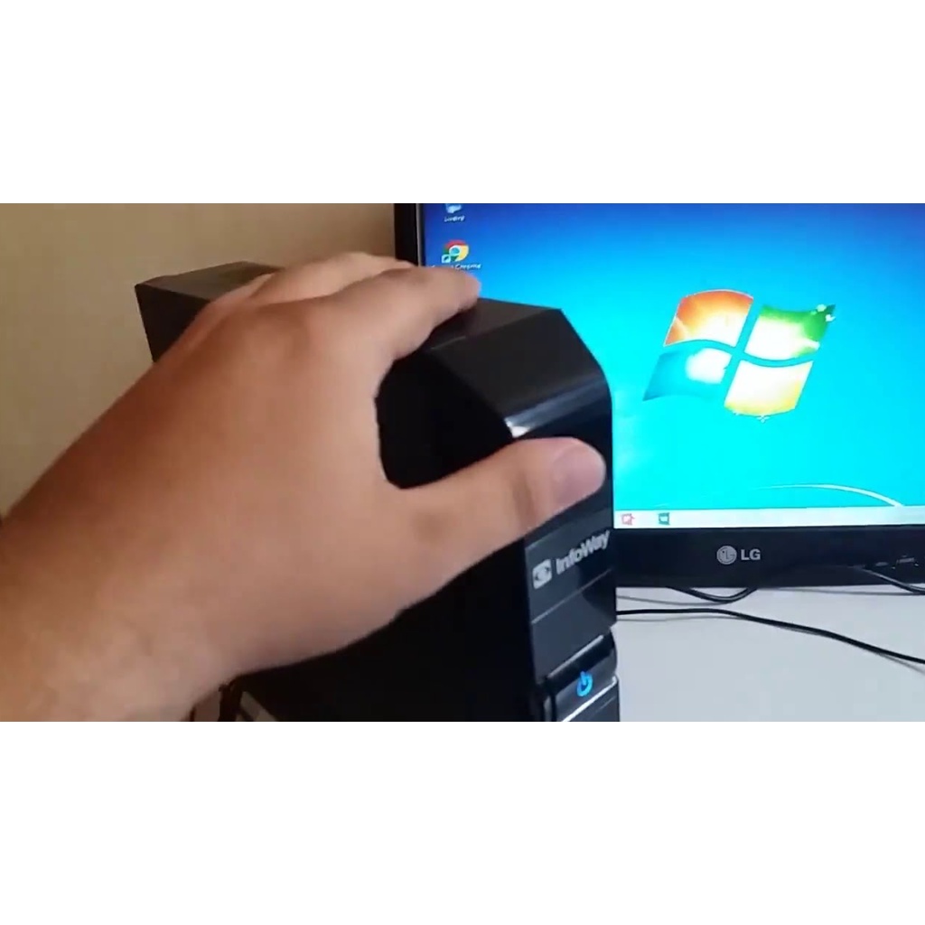 Mini CPU Itautec Infoway 2030 2Gb HD 500Gb Wifi Completo com monitor de 15 polegadas teclado e ...