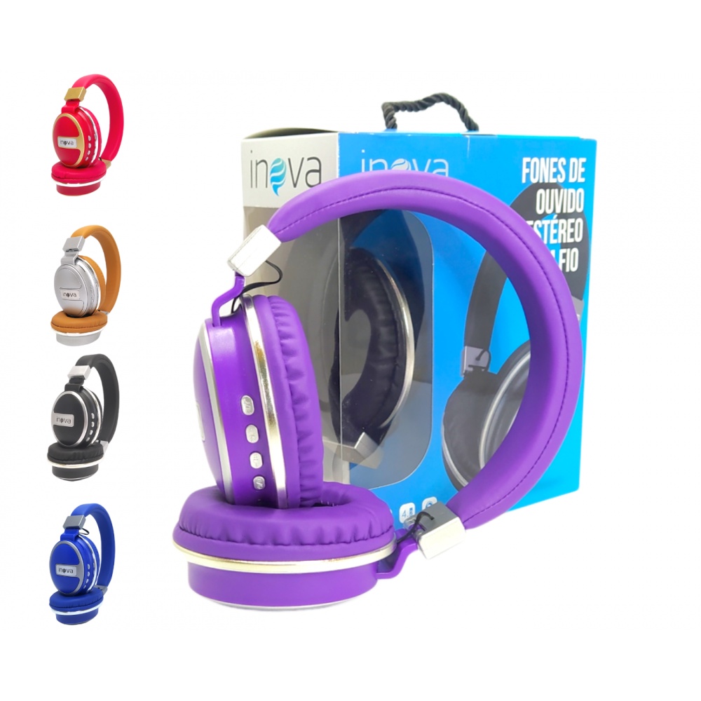 Fone de Ouvido Inova Original Bluetooth FON-2247D Sem fio Estereo ...