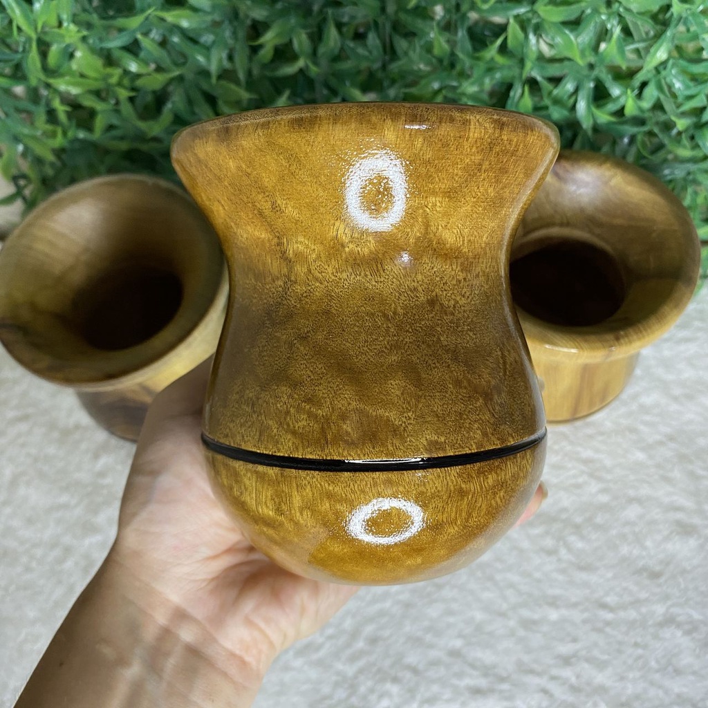 Cuia de Madeira Natural Imbuia para Chimarrão | Shopee Brasil