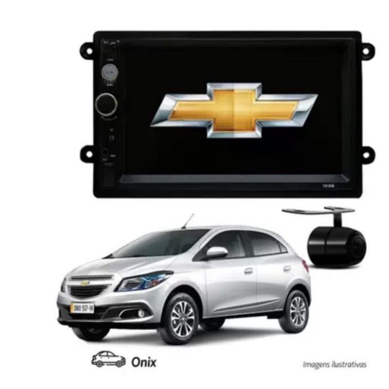 Kit Central multimidia MP5 2din Espelhamento Android Ios Onix / Prisma / Cobalt ( até 2020 ...