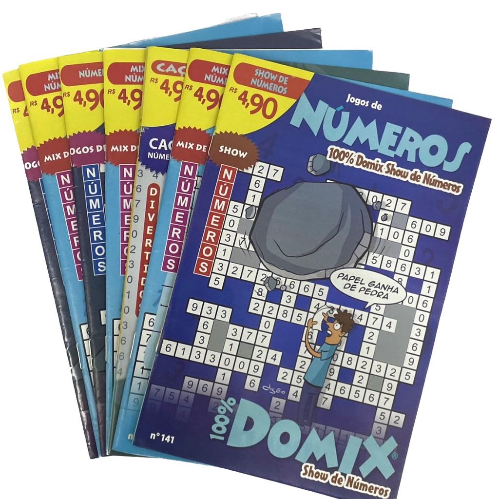 Kit 45 Passatempos Sortidos Caça Palavras Caça Números Cripto ...