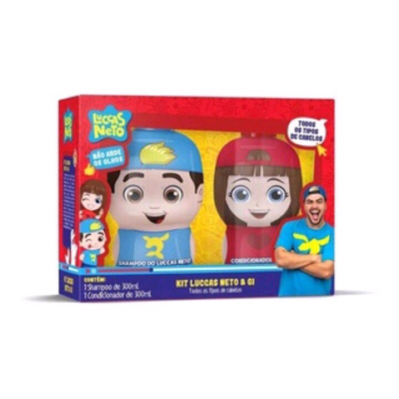 Kit Shampoo e Condicionador Lucas Neto e Gi | Shopee Brasil