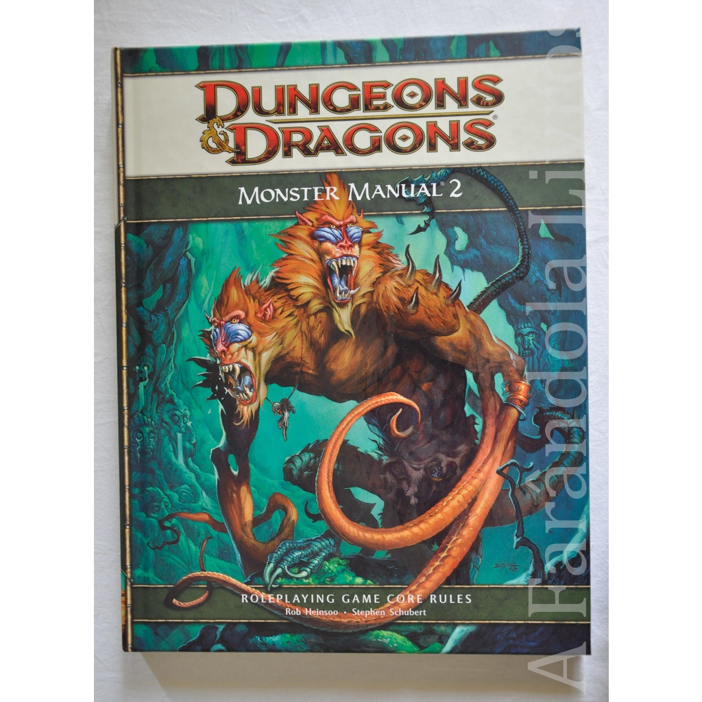 Dungeons & Dragons Monster Manual 2 Roleplaying Game Core Rules ...