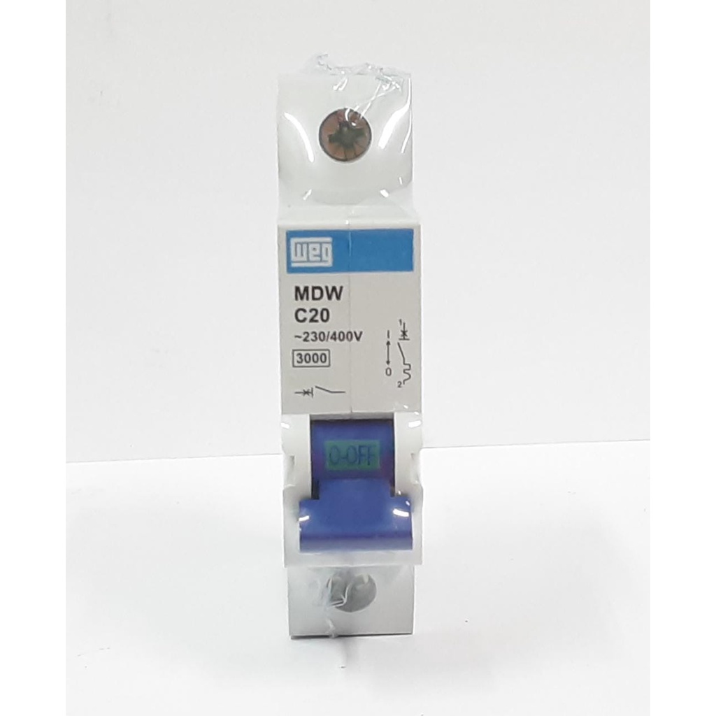 Disjuntor Weg Unipolar 20A Curva C MDW-C20 10076421 | Shopee Brasil