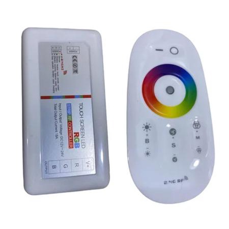 Controlador RGB Touch Screen com Controle Sem Fio 2.4G RF | Dimmer para ...