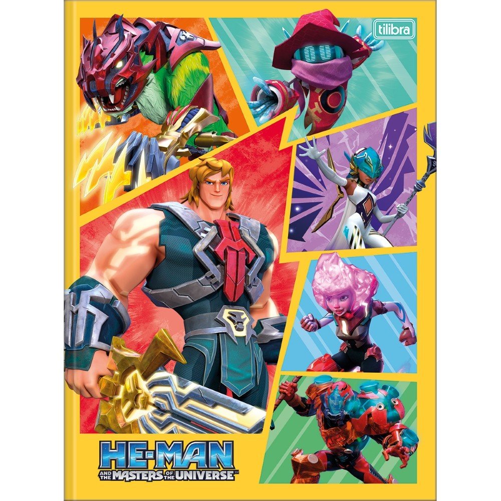 Caderno He Man PEQUENO Capa Dura Tilibra 80 Folhas (14 x 20 cm ...