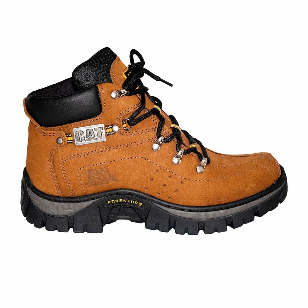 Bota CAT Marrom em Palmilha Gel | Shopee Brasil