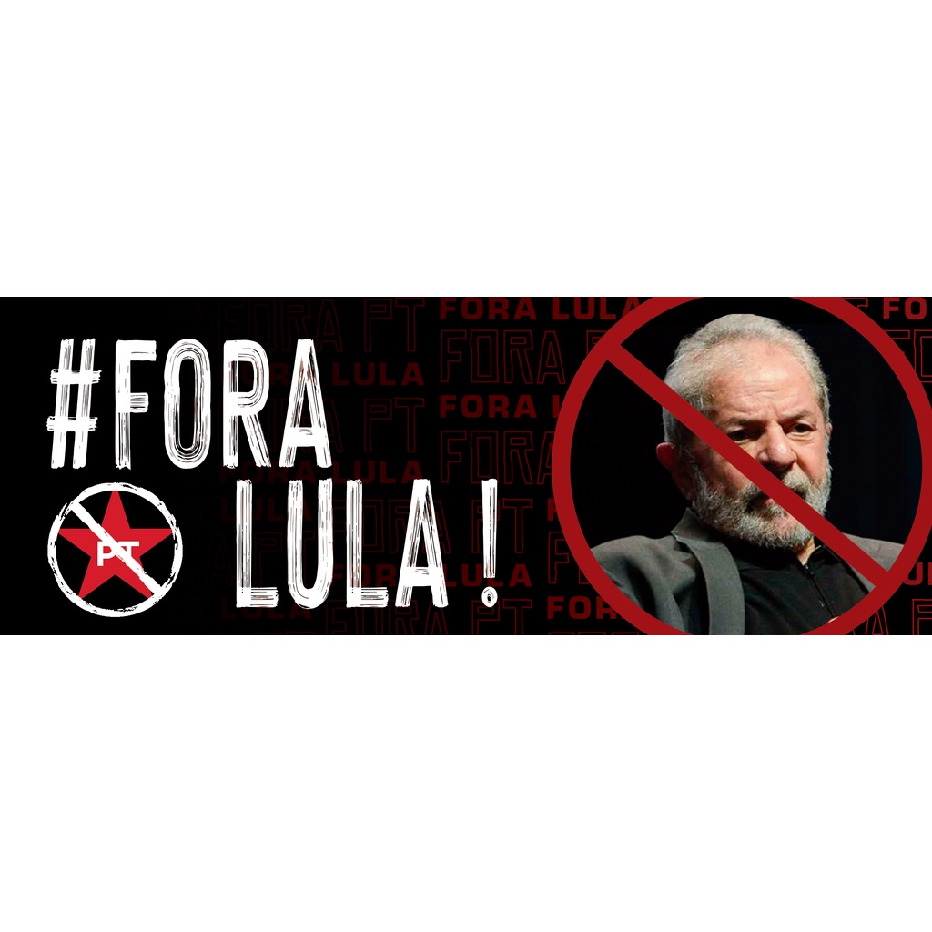 12 Adesivos Fora Pt - 22x8 cm | Shopee Brasil