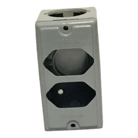 Modulo caixa de sobrepor Condulete E Tampa Tomada Dupla | Shopee Brasil