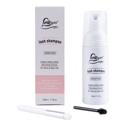 Espuma De limpeza Para Cílios Demaquilante Love Yes 50ml Lash Shampoo ...
