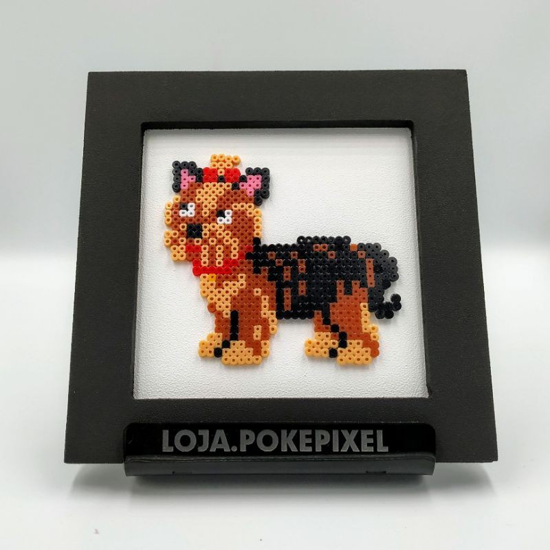 Quadro Decorativo - Dog / Cachorro / Yorkshire / Pixel Art | Shopee Brasil