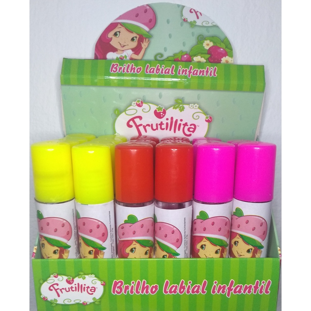 3 Brilho Labial de Morango Infantil | Shopee Brasil