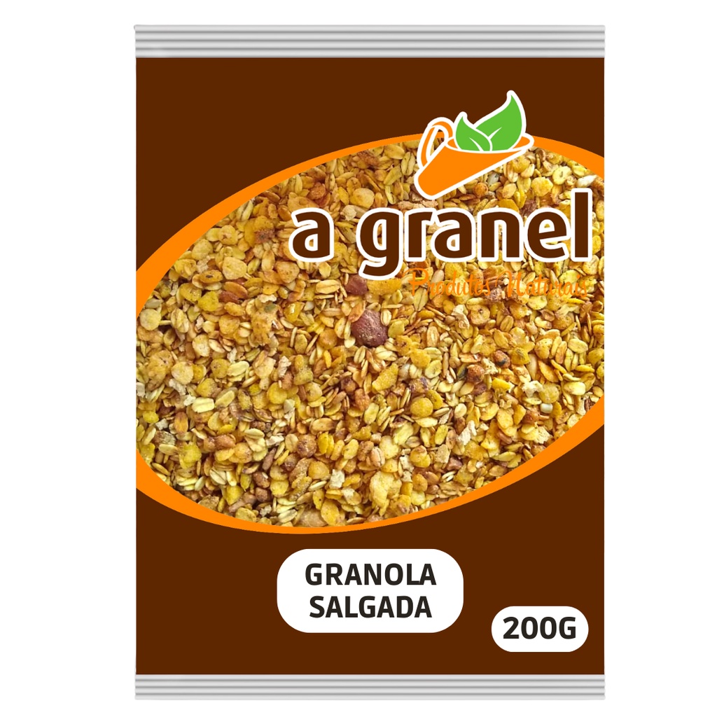 Granola Salgada 200g - A Granel Produtos Naturais | Shopee Brasil