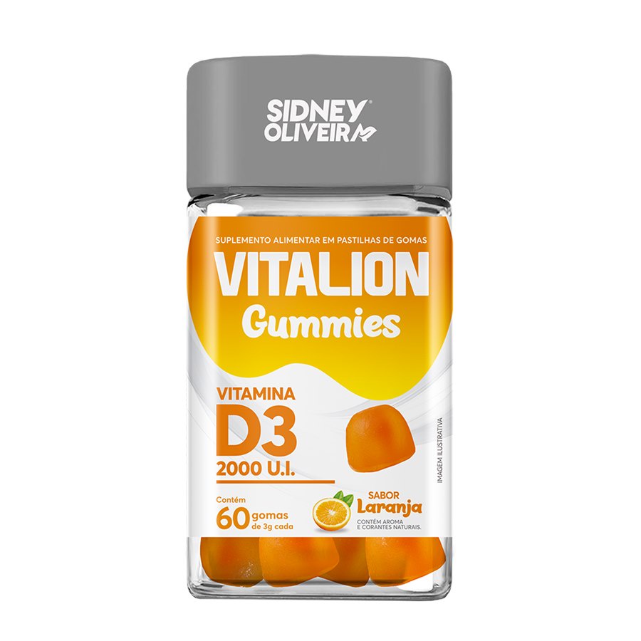 Vitamina D3 2000 UI 60 gomas Vitalion Gummies | Shopee Brasil