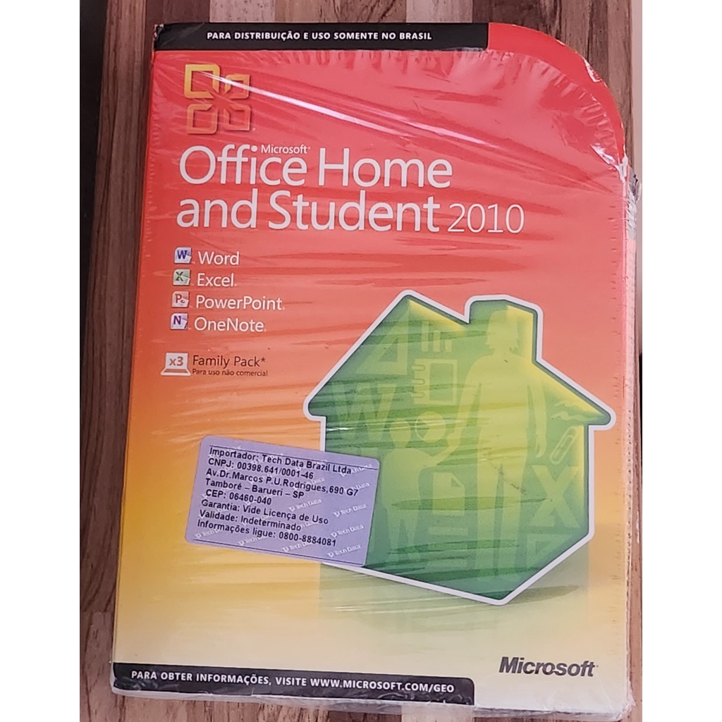 Microsoft Office Home and Student 2010 Box Original e completo | Shopee ...