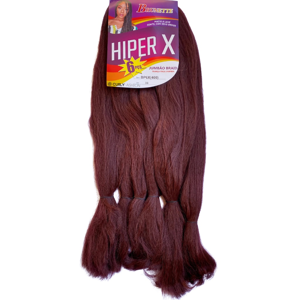 Jumbo Hiper X Novo Cabelo Para Trança com 400 GRAMAS | Shopee Brasil