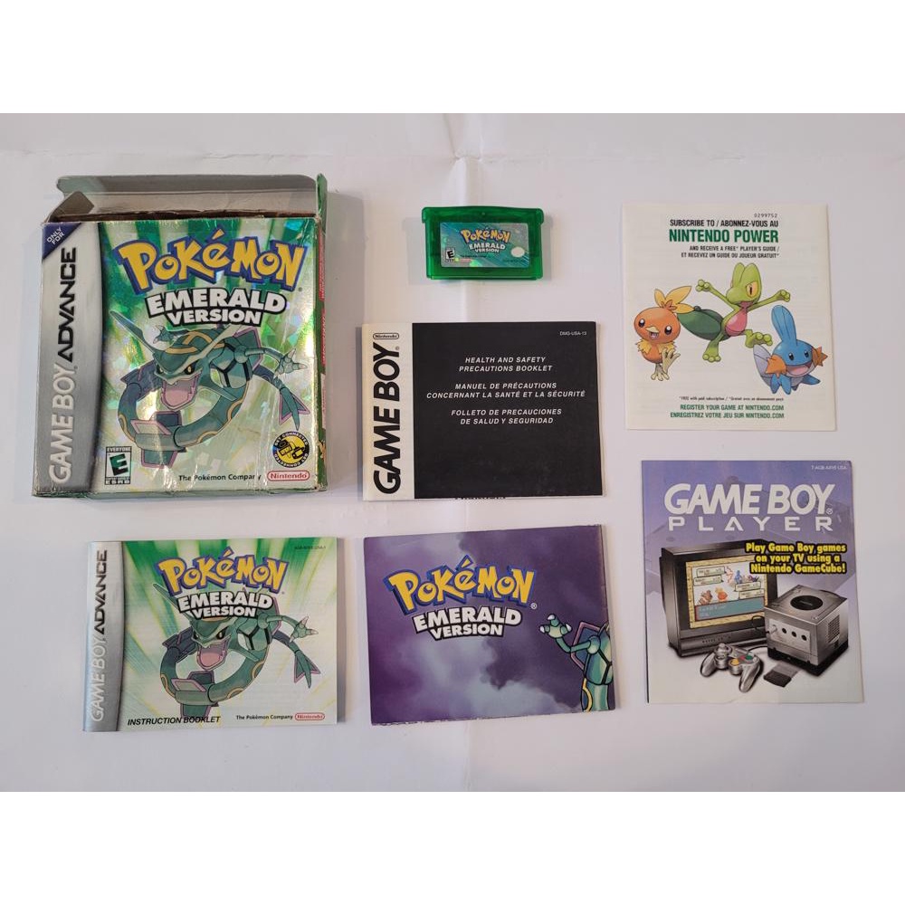 Pokémon Emerald Nintendo Game Boy Advance CIB Completo GBA - Escorrega ...