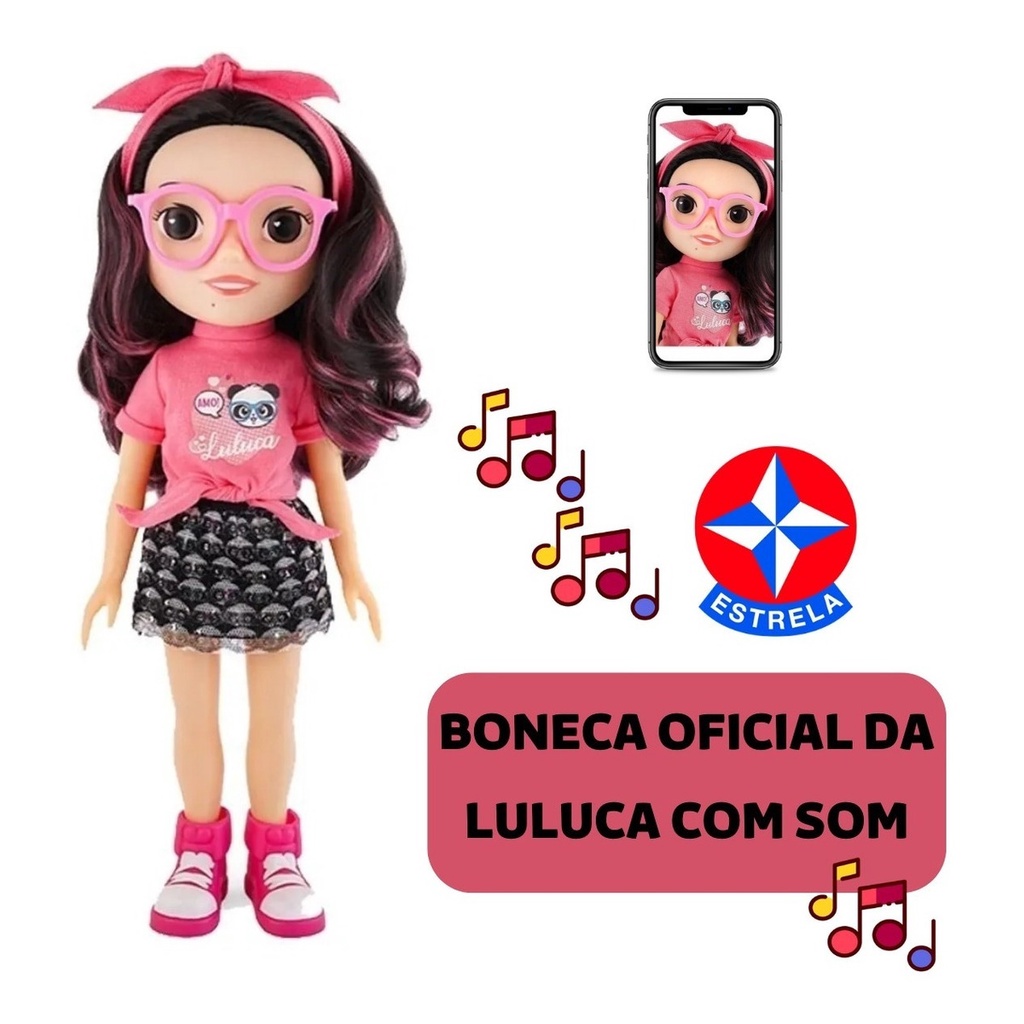 Boneca Luluca Com Som Estrela Original 30cm Oficial Boneca Menina ...