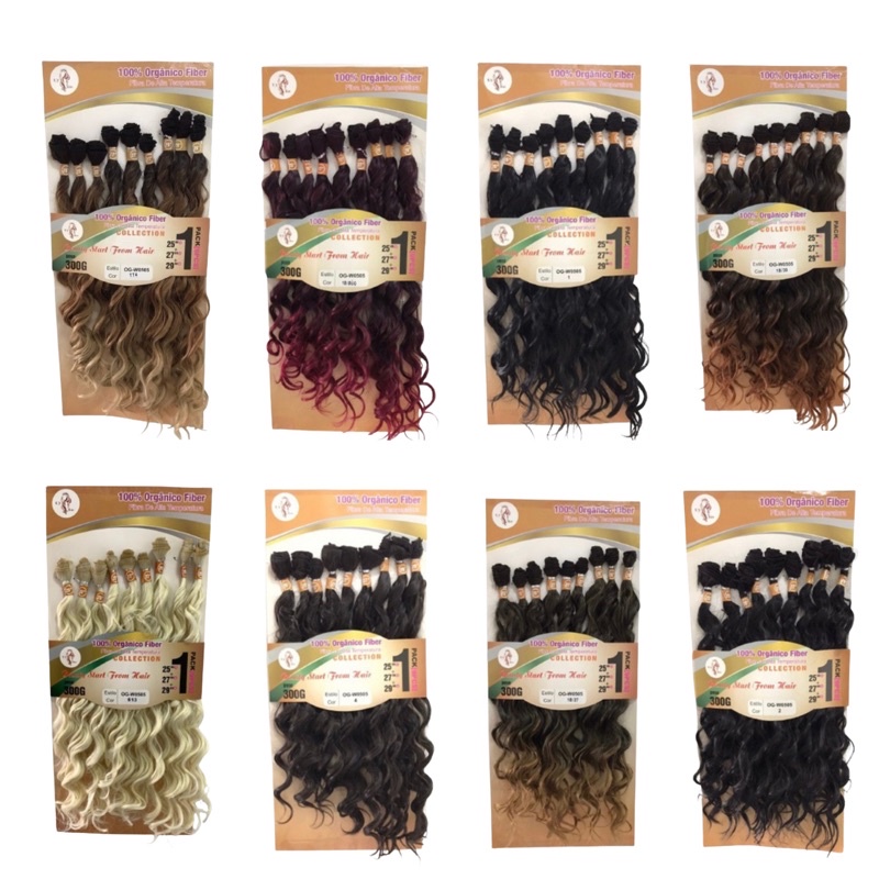 Cabelo Ondulado Cachos 2b 300gr 9 telas 75cm | Shopee Brasil
