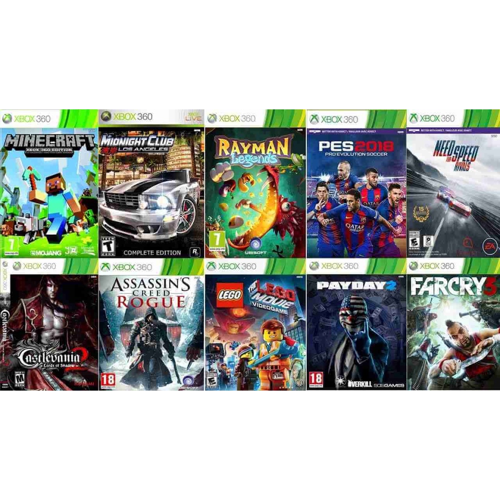 3 JOGOS PARA XBOX 360 - MIDIA FISICA A SUA ESCOLHA - Desconto no Preço